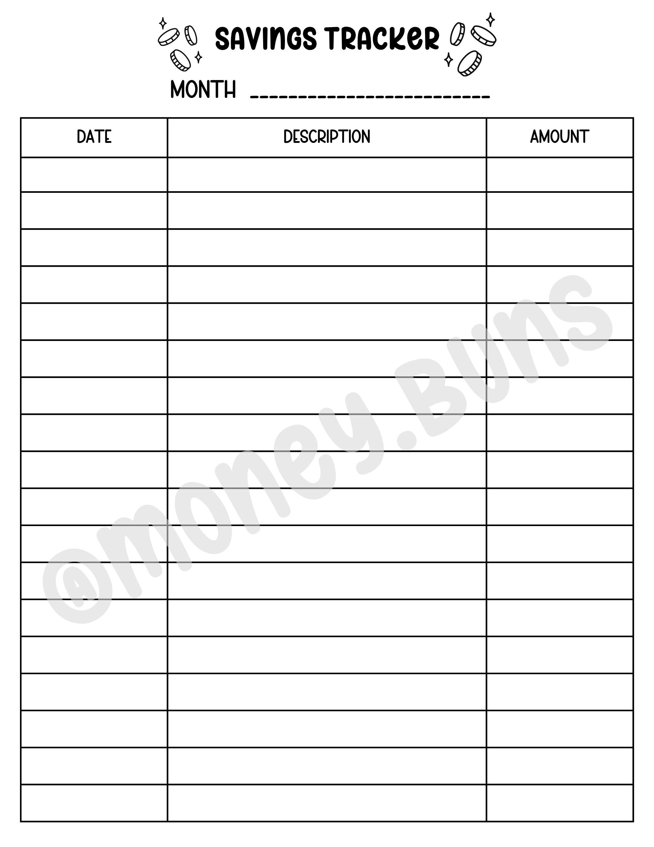 Simple Digital Finance Trackers Track Bills, Expenses, Debt Payments ...