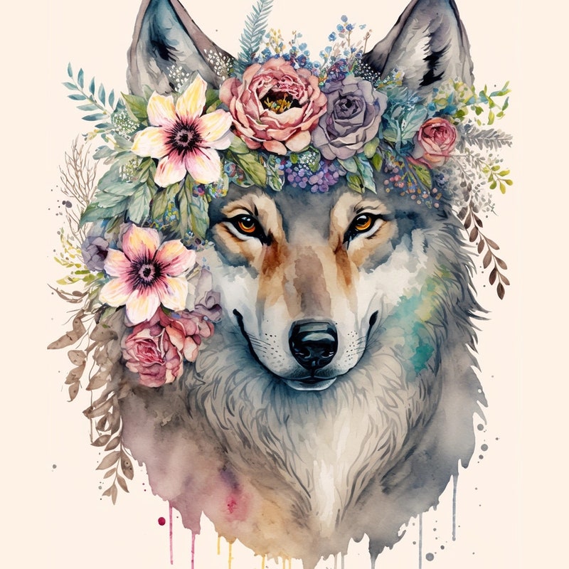 Wolf Crown - Etsy
