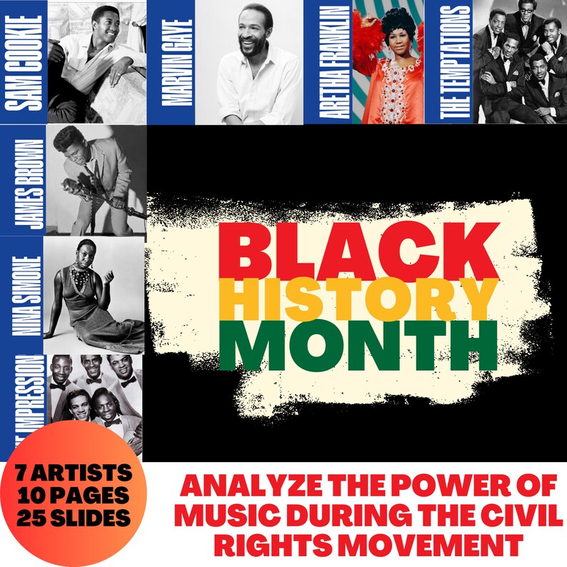 Civil Rights Movement Middle School Classroom Activities Song Analysis ...