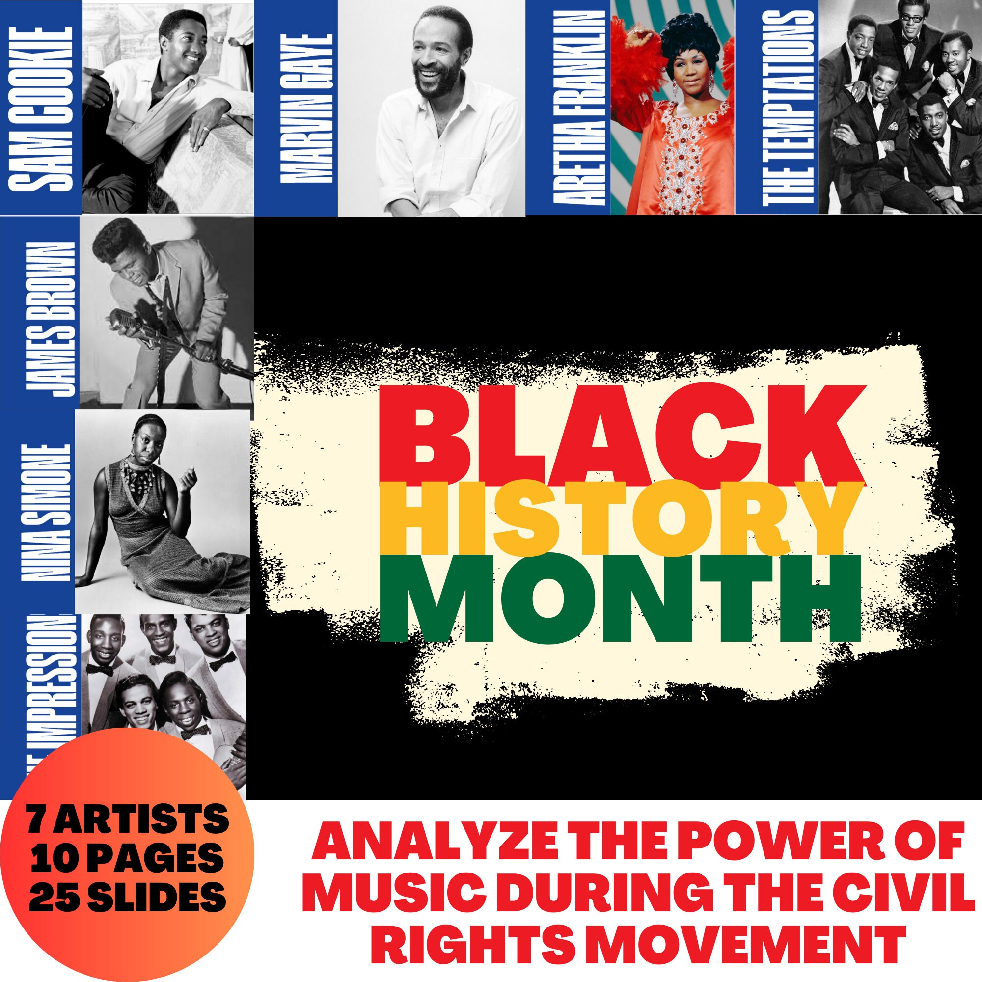 Civil Rights Movement Middle School Classroom Activities Song Analysis ...