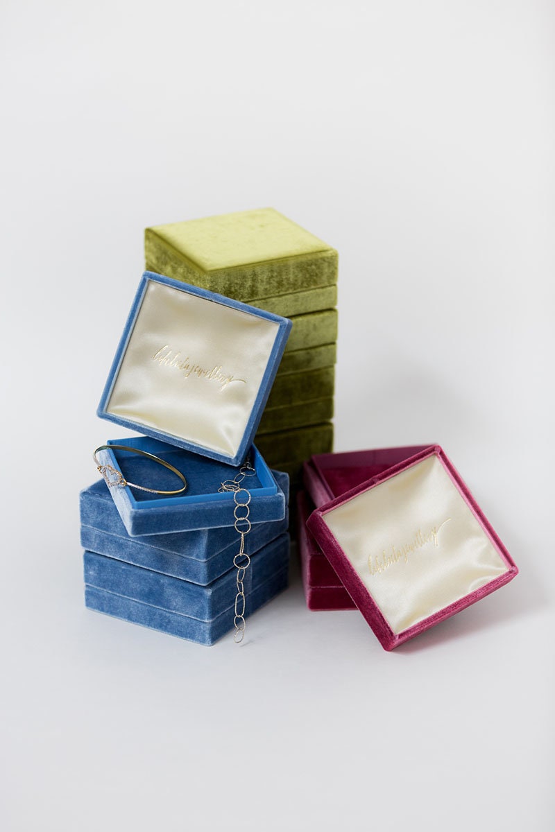 Jewelry Display Box Storage Velvet Box Vintage Style Handmade Antique ...