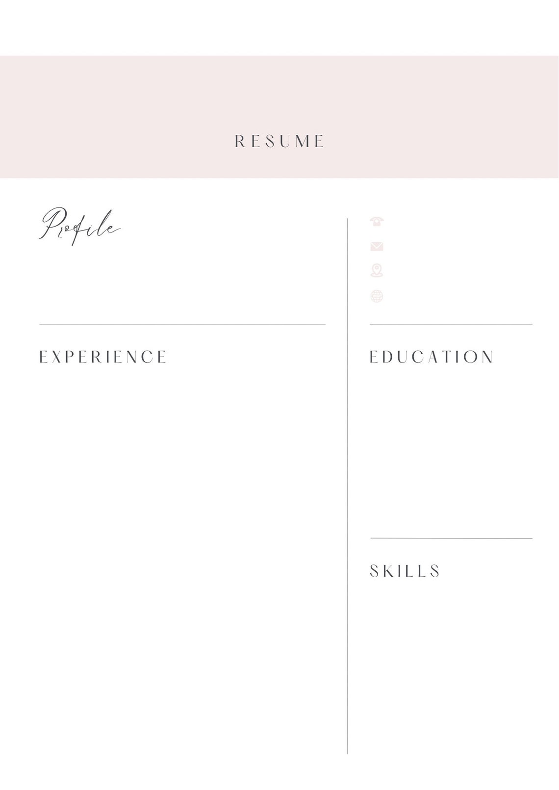Aesthetic Resume Template and Cover Letter Duo! - Etsy