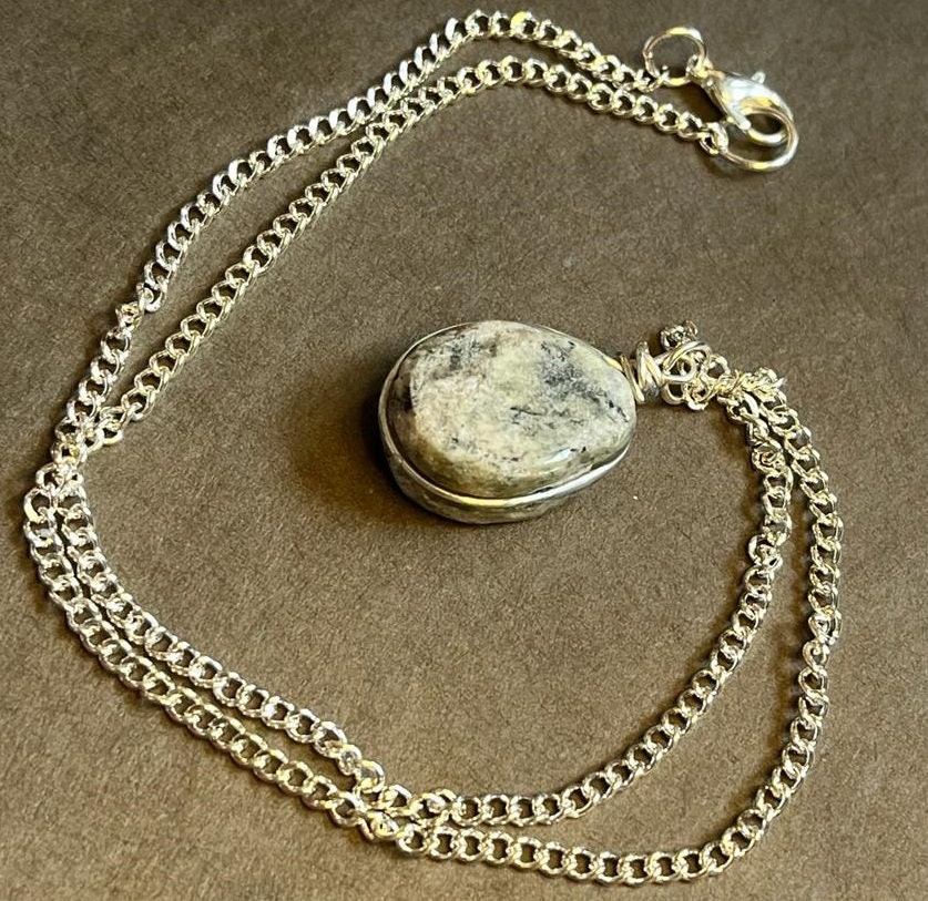 Moss Agate Chain Necklace - Etsy UK