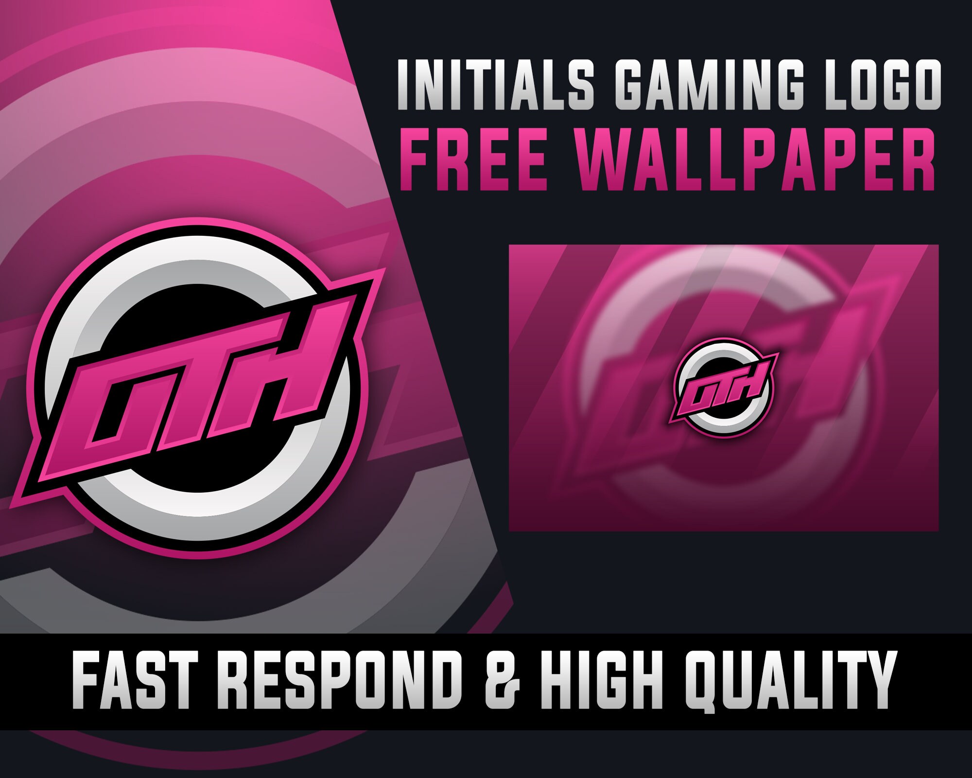 I Will Create You Initials Gaming Logo for Your Youtube - Etsy