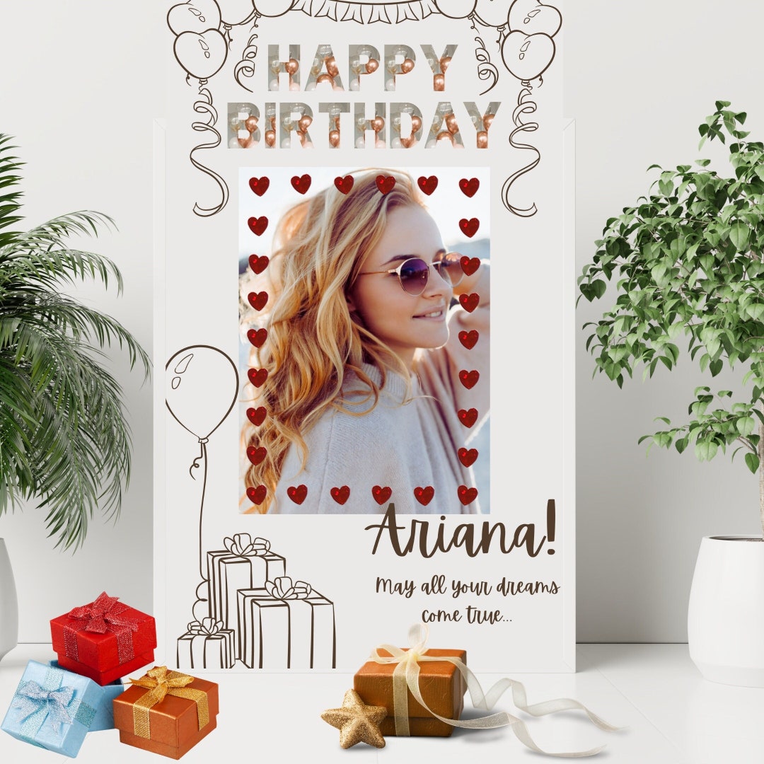 Happy Birthday Poster Editable Birthday Poster Printable Poster Modern ...