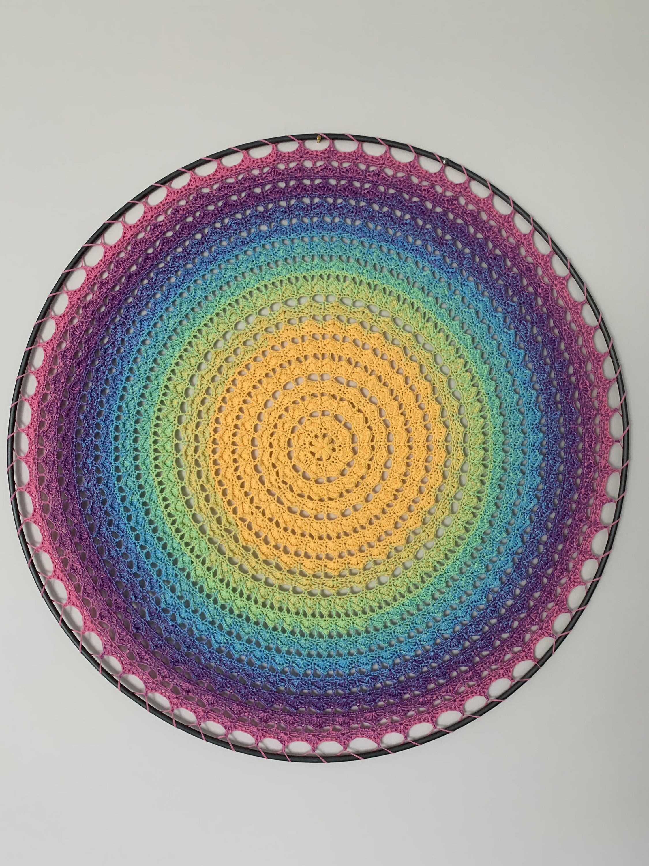 28 Crochet Mandala Wall Hanging Decoration - Etsy