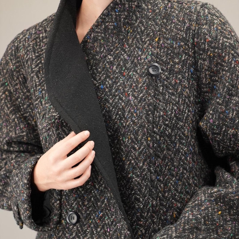 Women Wool Tweed Coat - Etsy
