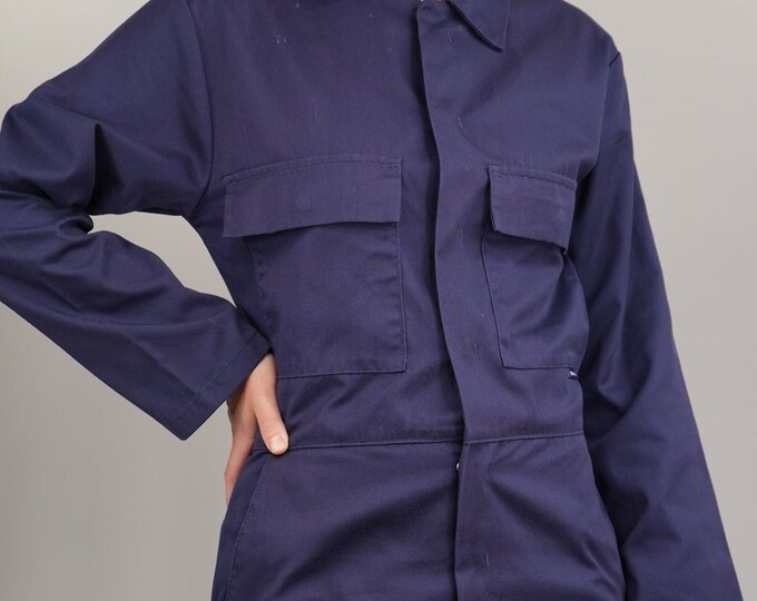 Vintage Workwear Overalls in Classic Blue Small Size Unisex Work-suit ...