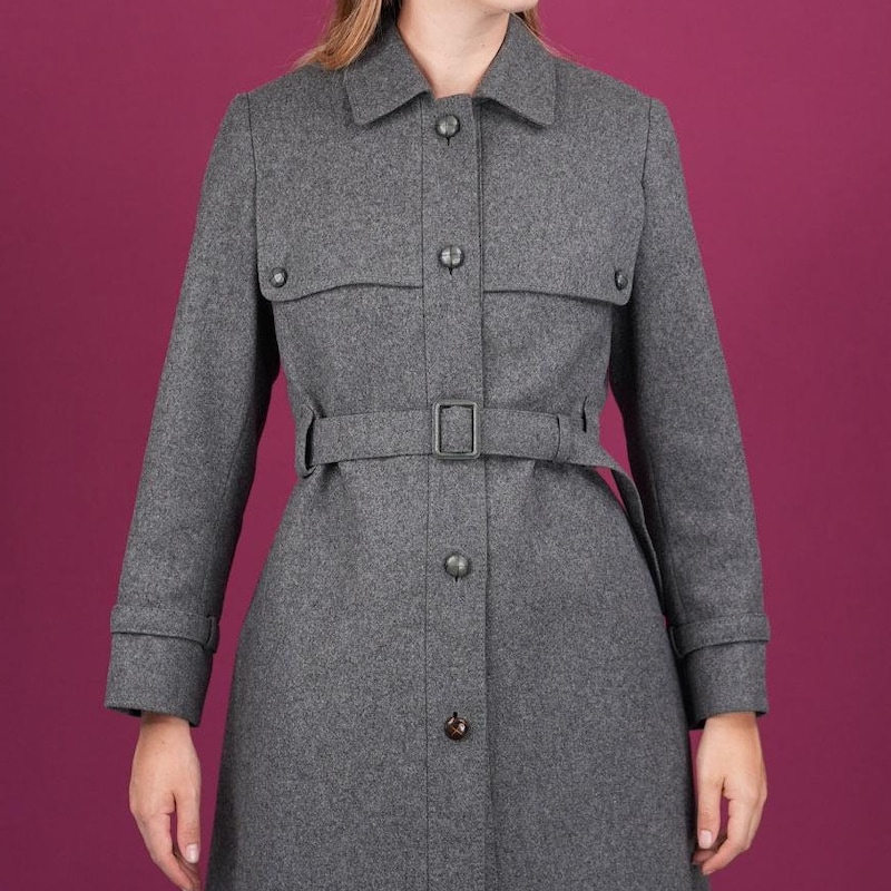 Grey Wool Coat - Etsy