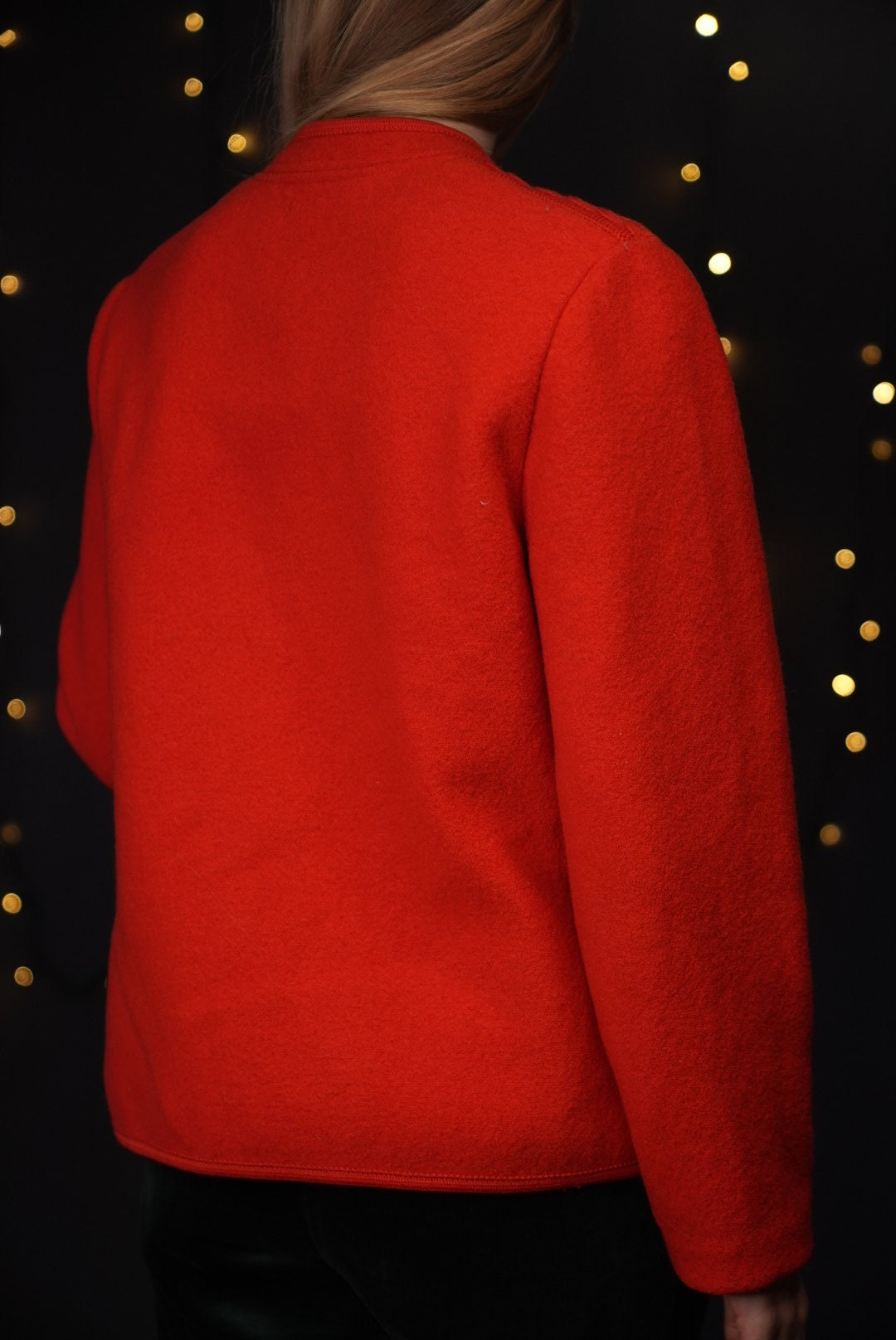 Steinbock Boiled Wool Jacket in Bright Red Vintage Tyrol - Etsy