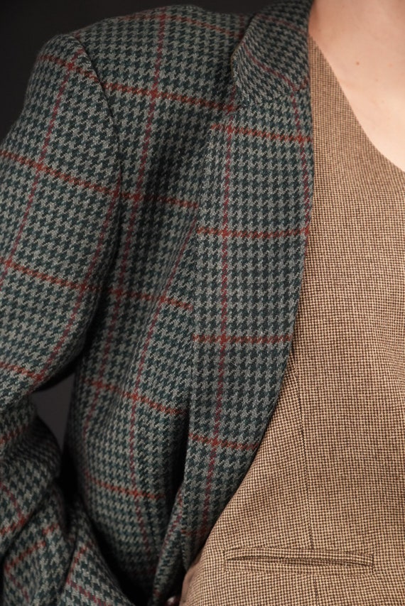 Pure Cashmere Blazer Jacket by DAKS | Dark Emerald Gr… - Gem