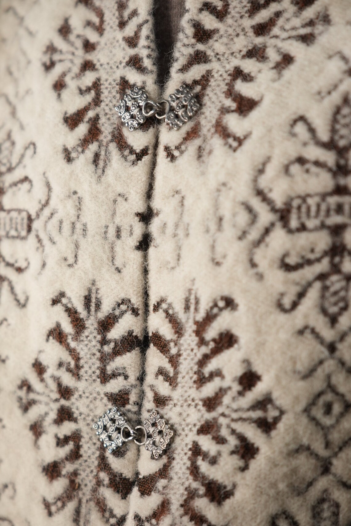 Vintage Wool Jacket With Nordic Pattern Norway Style Vintage Jacket - Etsy