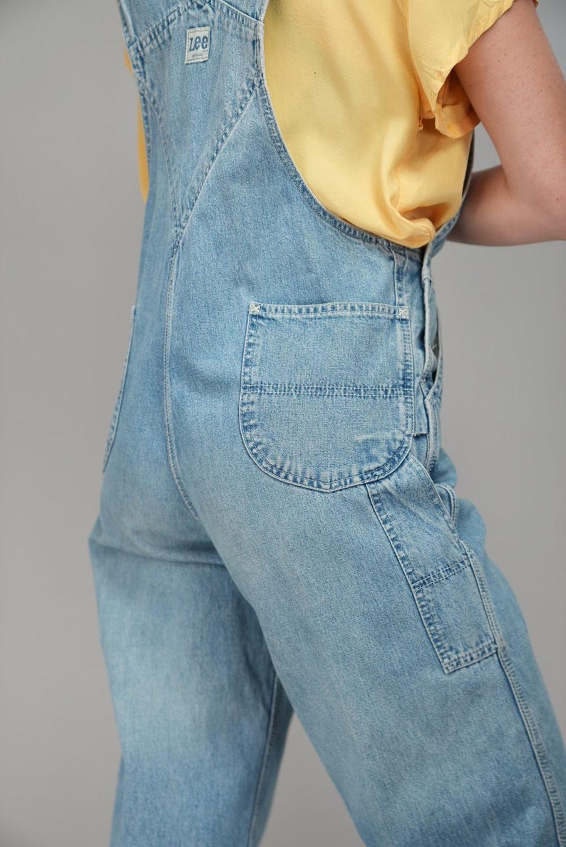 Lee Vintage Denim Overalls in Light Blue | Union Made in US | 100% ...