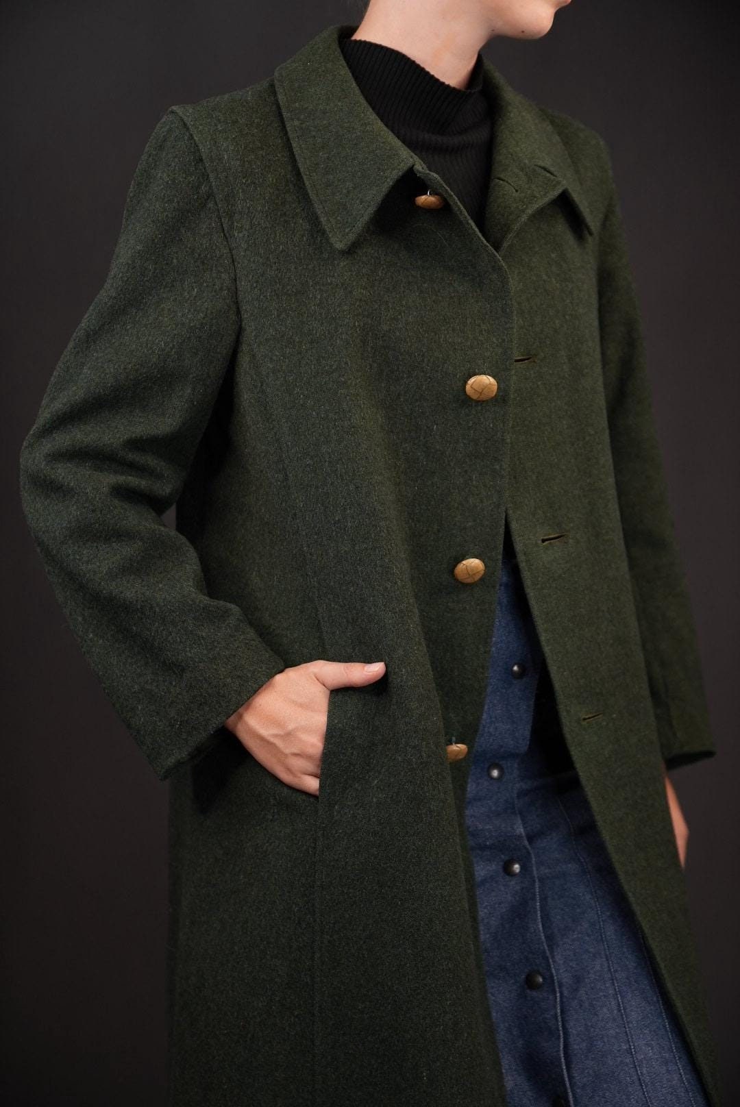 Vintage Loden Coat | Tirol Loden in Classic Green Wool | Men's Women's ...