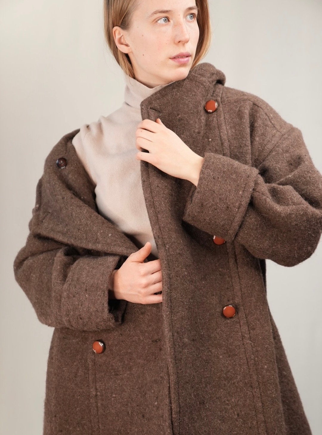 Yak Wool Coat Vintage 1980s 15% Yak Made in Italy - Etsy