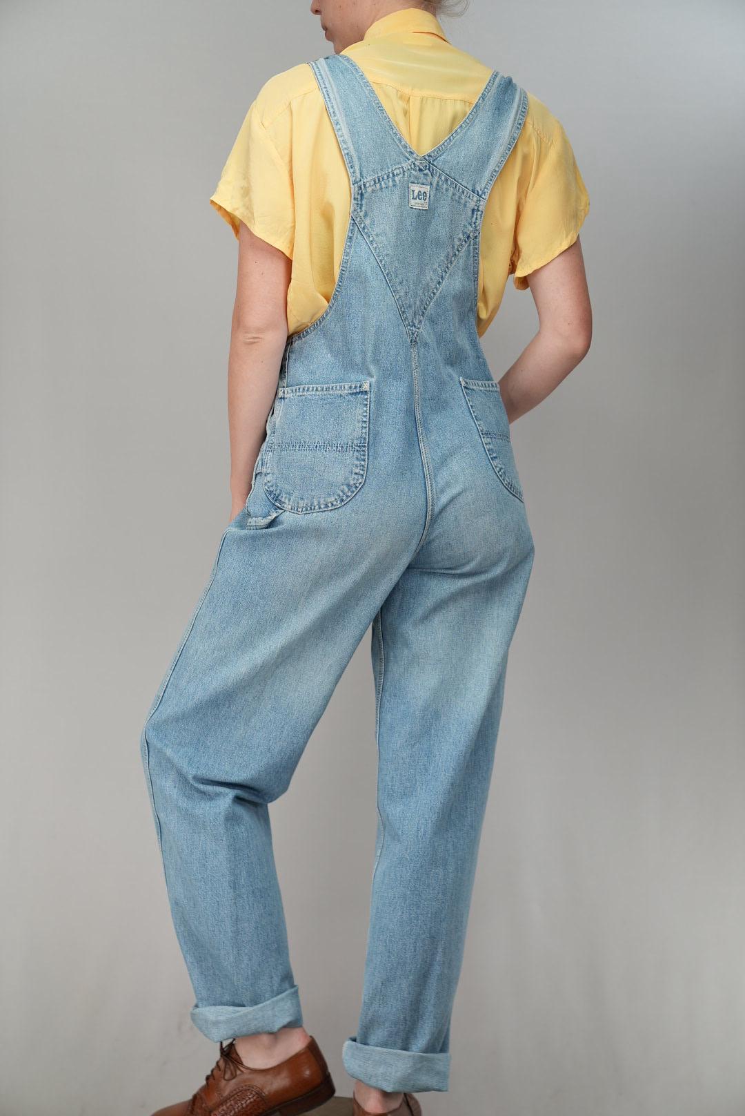 Lee Vintage Denim Overalls in Light Blue | Union Made in US | 100% ...