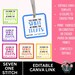 Cheer Competition Gift Tag: Editable Team Favor (canva Template) - Etsy