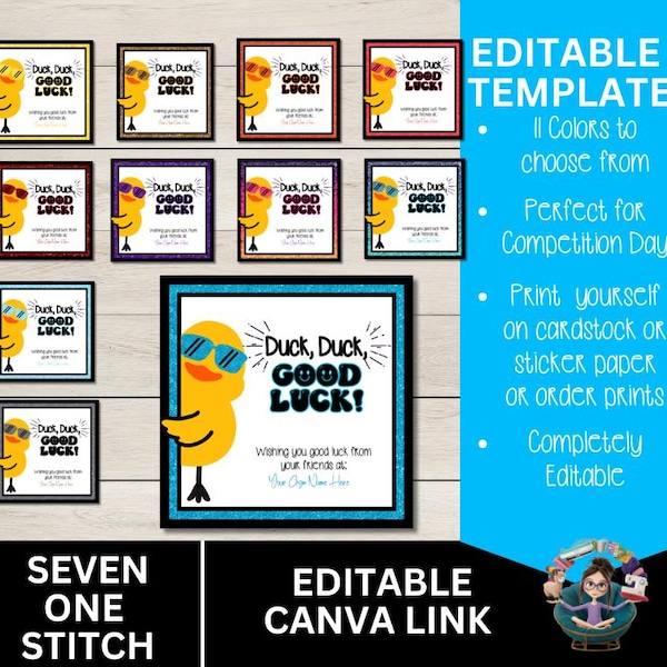 Good Luck Cheer Duck - Etsy