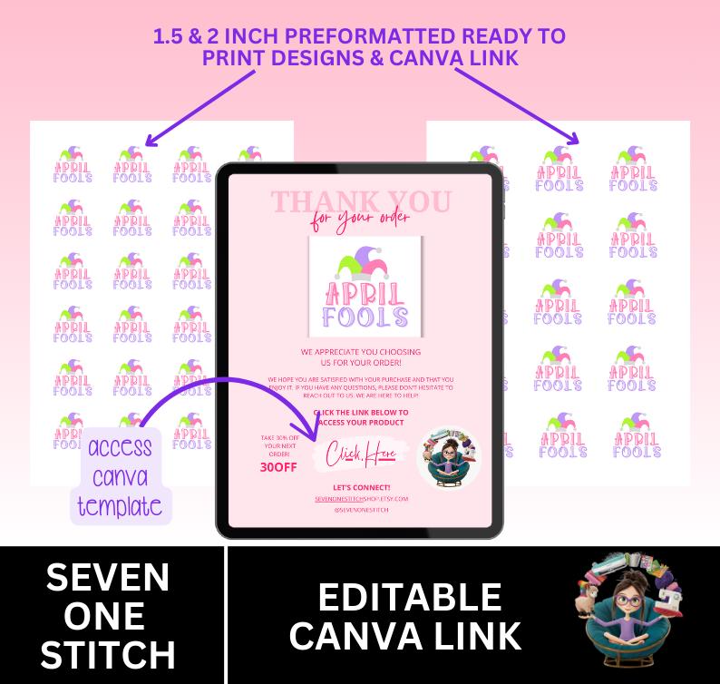 Editable April Fools’ Day Gift Tags | Funny Printable Joke Tags | 1.5 ...