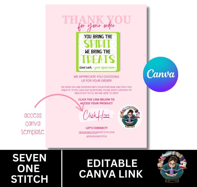 Cheer Competition Gift Tag: Editable Team Favor (canva Template) - Etsy