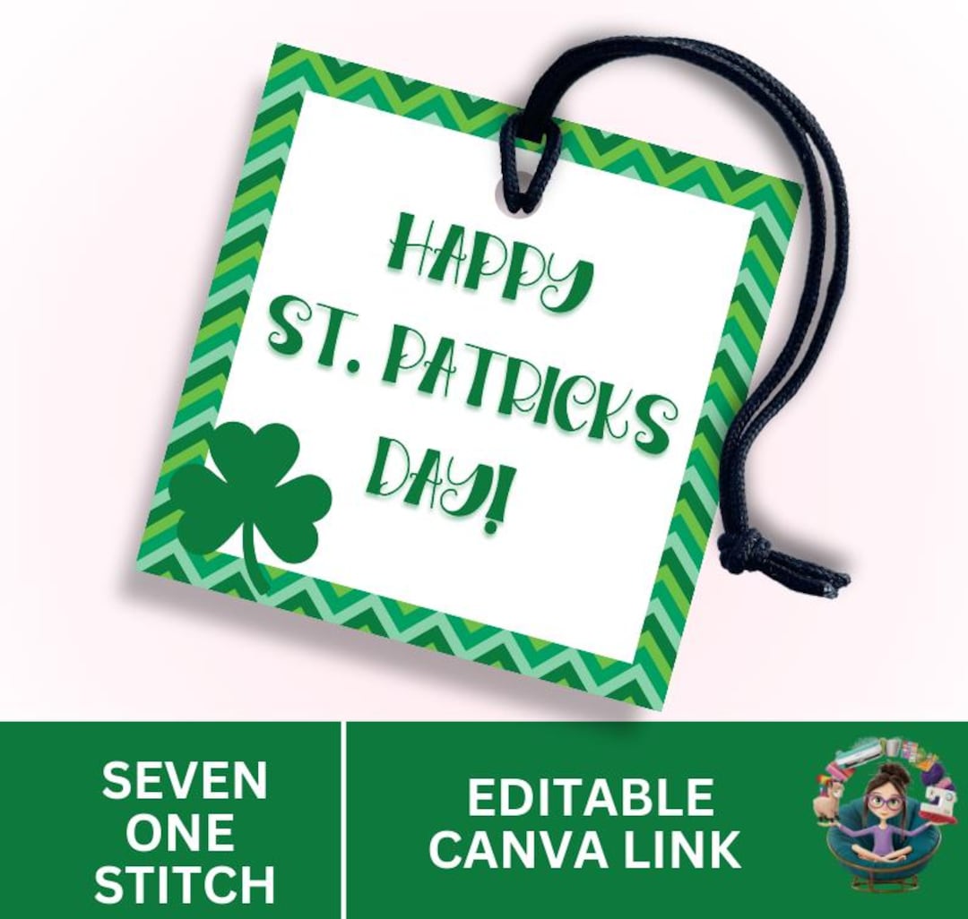 Editable St. Patrick’s Day Gift Tags | Printable Lucky Clover Tags | 1. ...