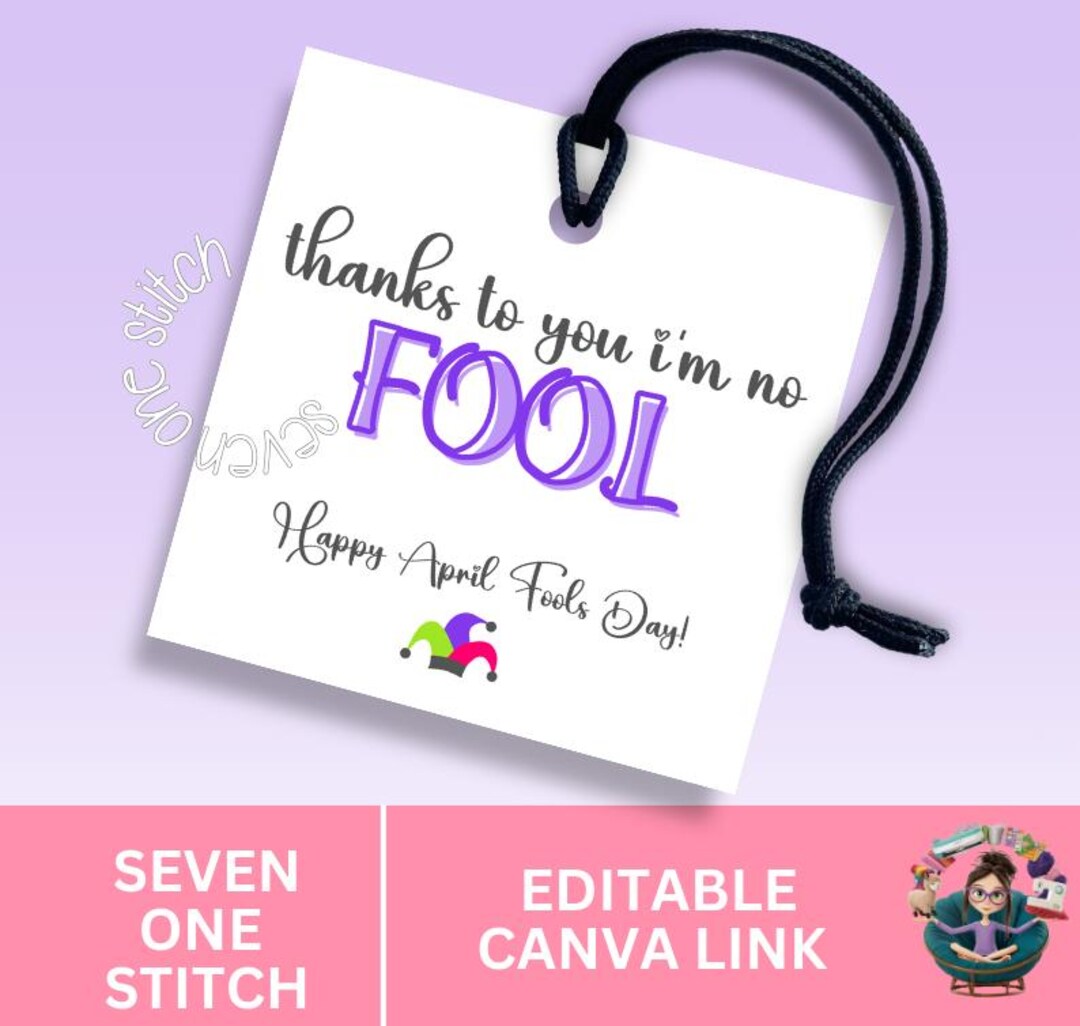 Editable April Fools’ Day Gift Tags | Funny Printable Joke Tags | 1.5 ...