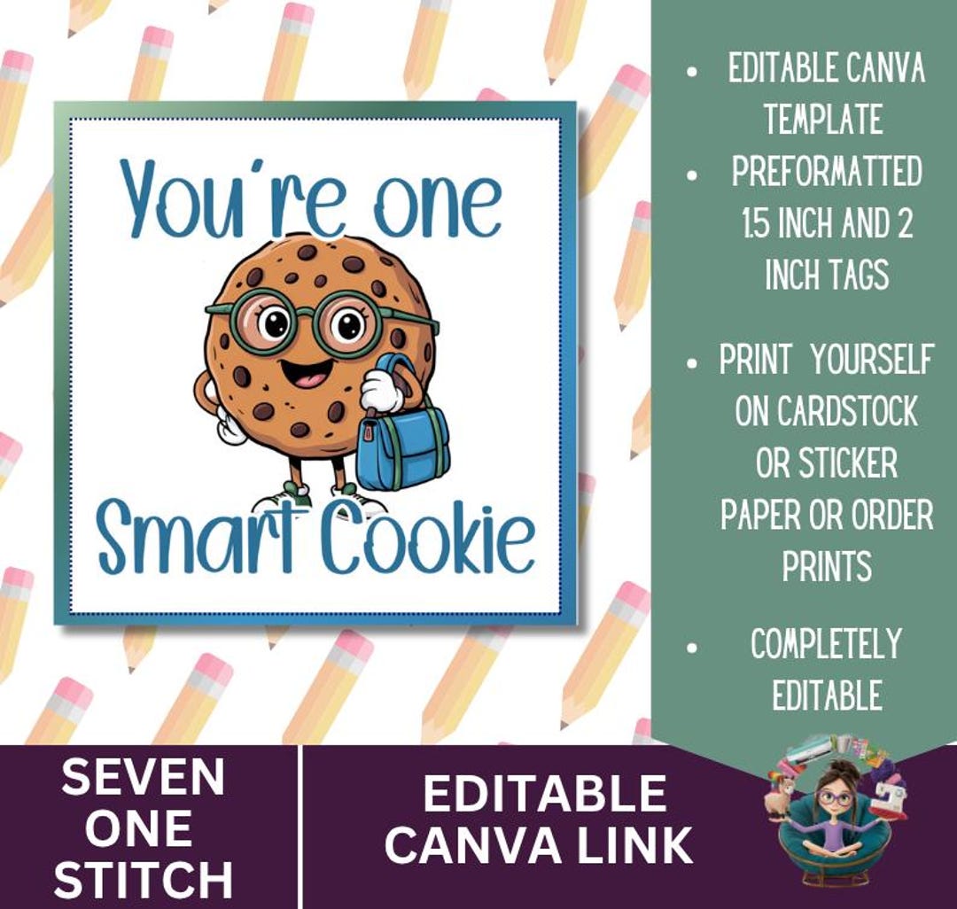 Back to School Gift Tags: Editable Canva Template (digital Download) - Etsy