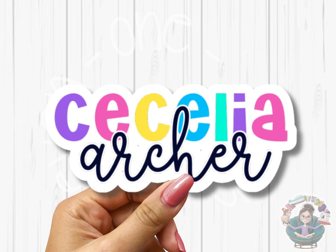 Custom Water Resistant Name Stickers - Perfect for Back to School ...