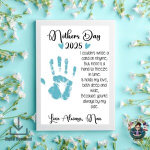 Editable Mother’s Day Handprint Poem |hands Printable Craft | Canva ...