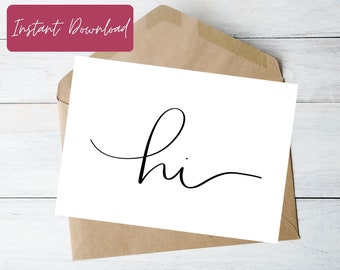 Printable With Love Card, Digital Download, Digital Print, Printable ...