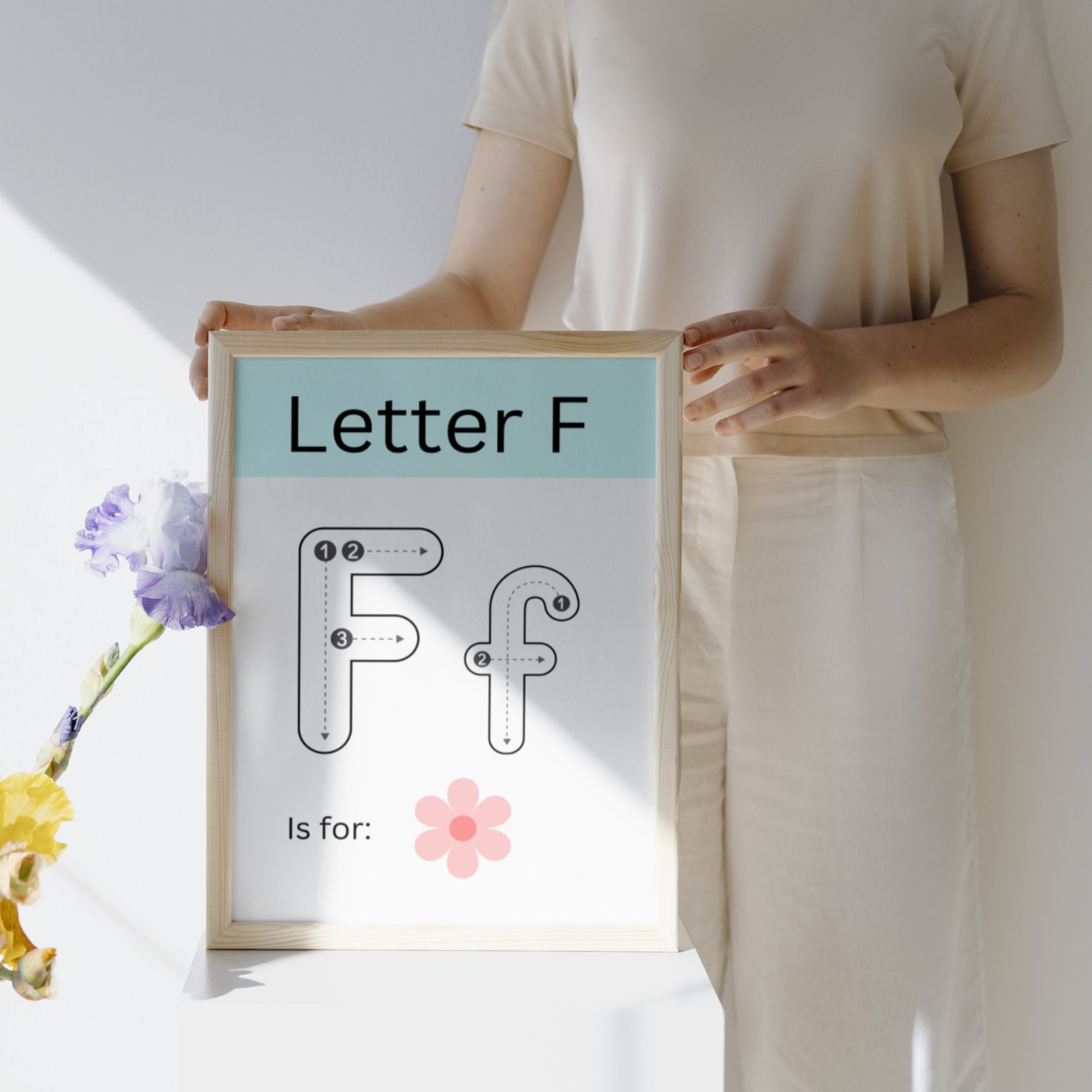Tracing Letters Flashcards, Printable Alphabet Letters for Kids and ...