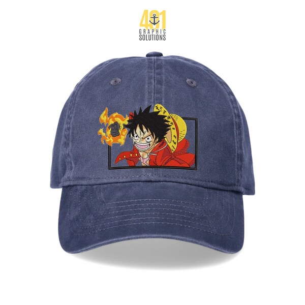 One Piece Anime Theme Embroidered Hat Custom One Piece Logo Hat Anime ...
