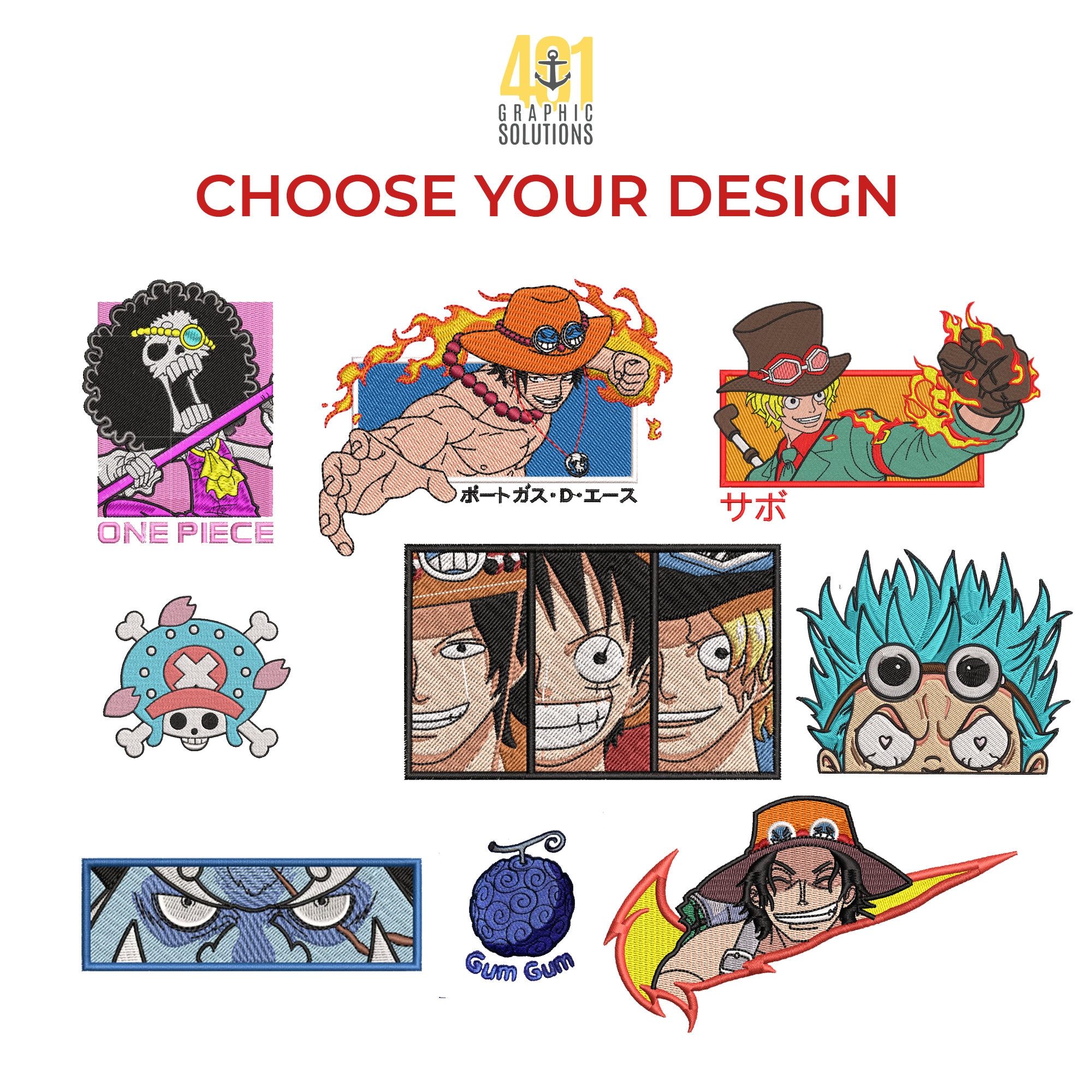 One Piece Anime Theme Embroidered Hat Custom One Piece Logo Hat Anime ...