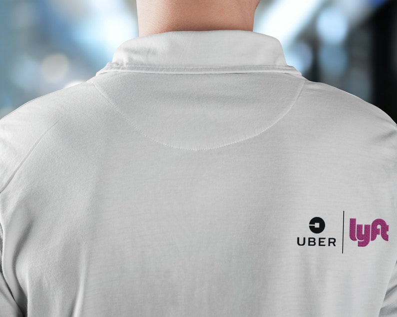 Custom Uber & Lyft Driver Polo Shirt With Logo and Name Embroidery ...