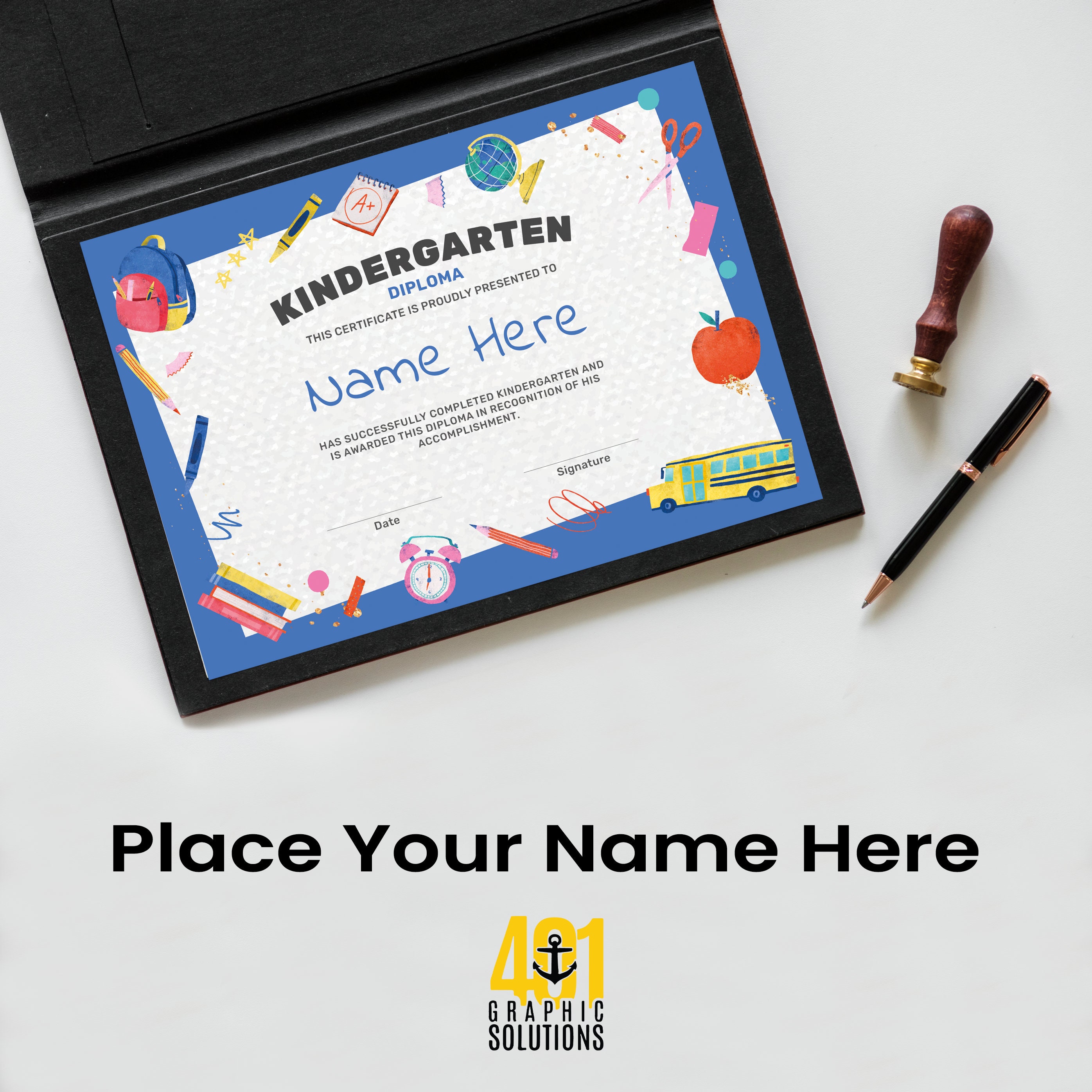 Custom Kindergarten Graduate Certificate, Kindergarten Diploma ...