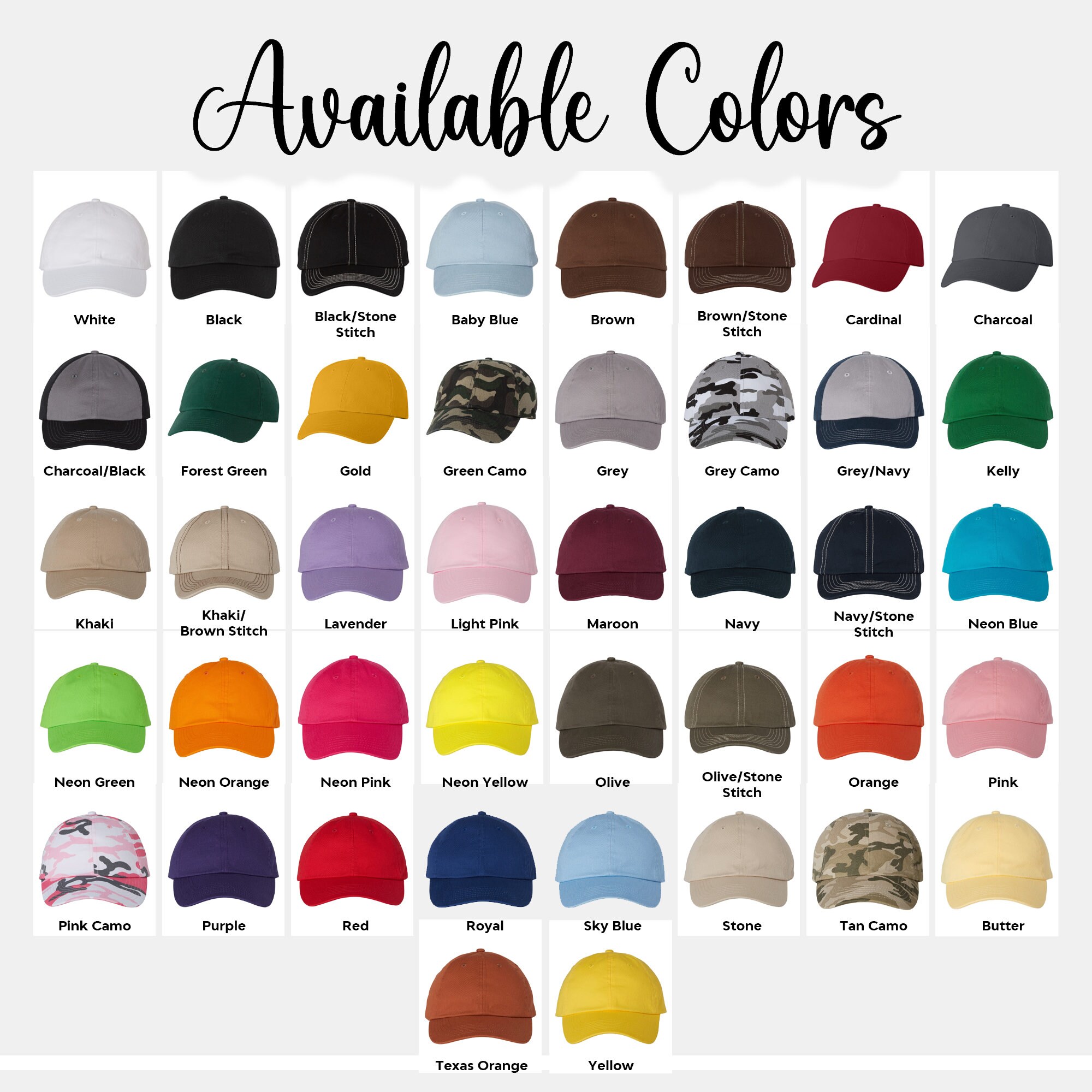 Custom Embroidered Hat Personalized Monogram Cap Custom Logo Design ...