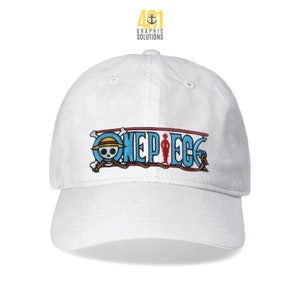 One Piece Anime Theme Embroidered Hat Custom One Piece Logo Hat Anime ...
