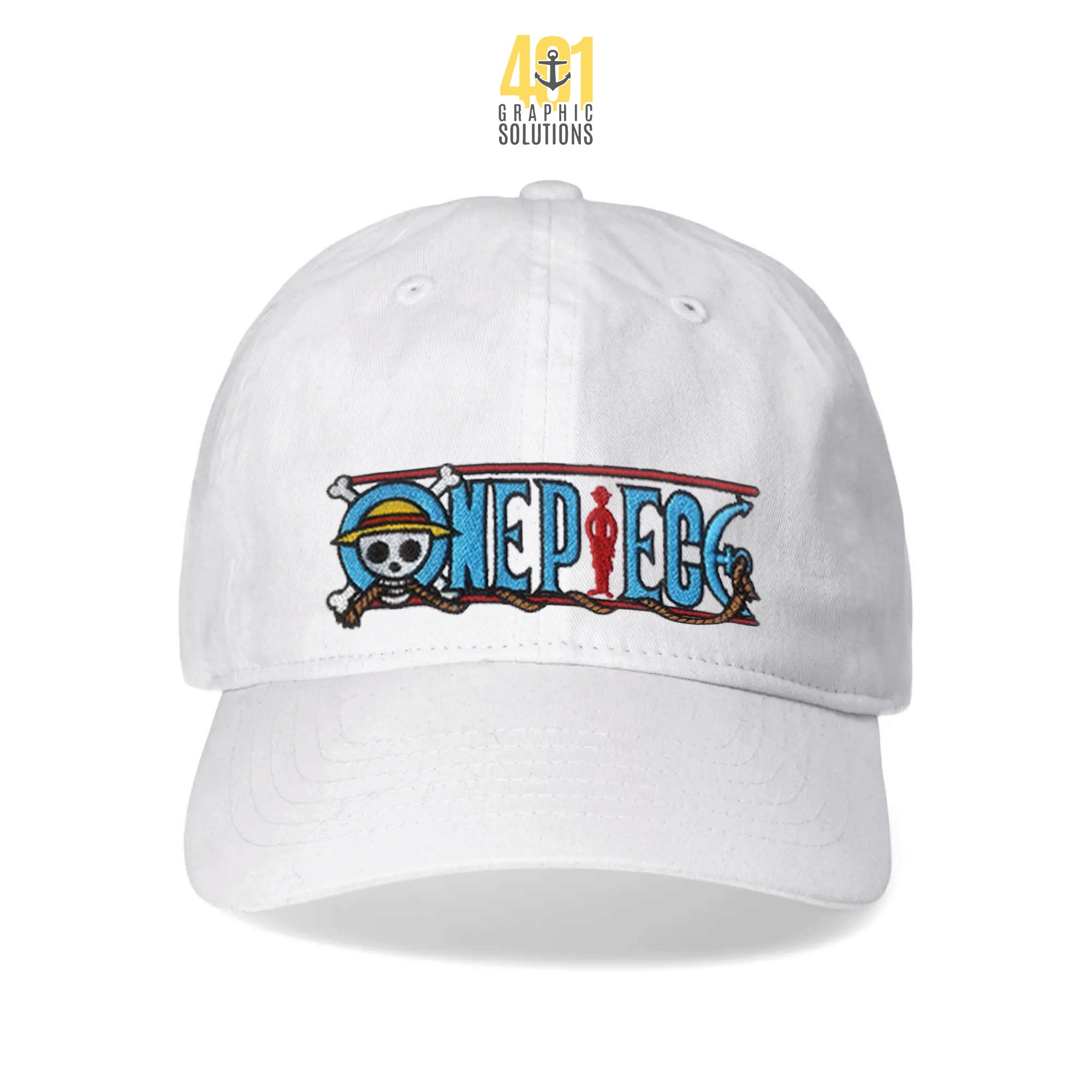 One Piece Anime Theme Embroidered Hat Custom One Piece Logo Hat Anime ...