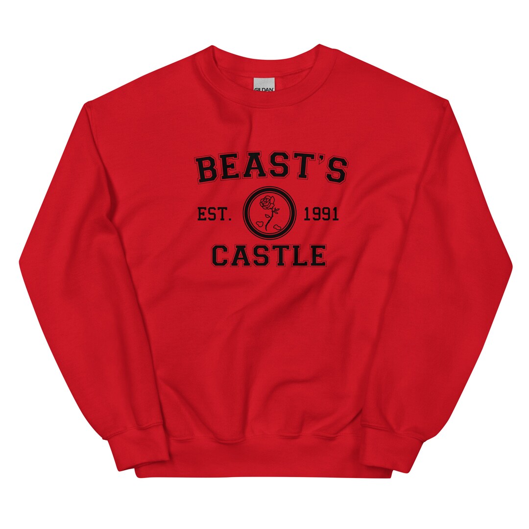 Fantasy Varsity Sweater - Beast's Castle - Crew Neck Sweater (unisex ...