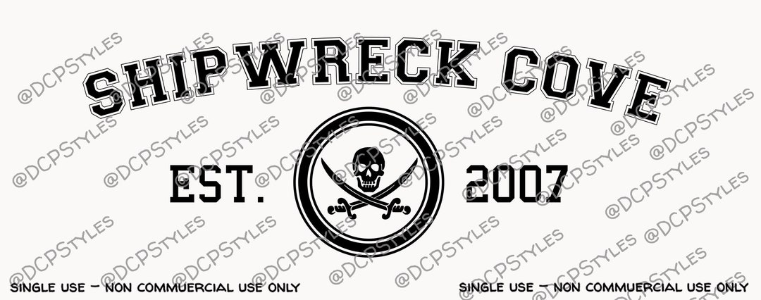 Shipwreck Cove SVG - Pirates of Caribbean, Typhoon Lagoon, WDW ...