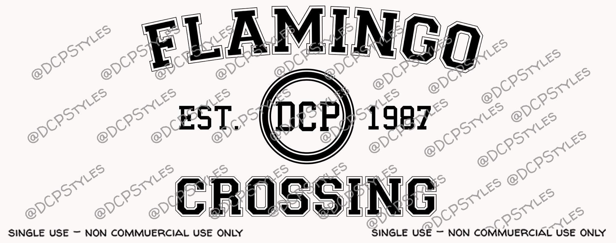 Flamingo Crossings DCP Housing SVG File - Downloadable Svg File - Etsy