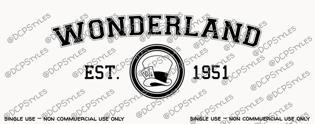 Wonderland SVG - Alice in Wonderland - Downloadable SVG File - Etsy