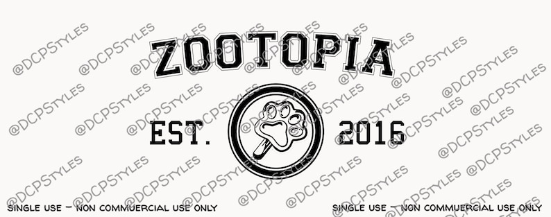 Zootopia SVG File - Downloadable Svg File - Etsy