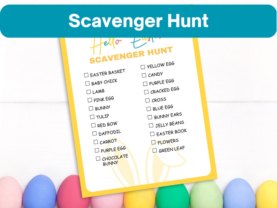 Easter Games Bundle, Easter Scavenger Hunt, Easter Games, Easter ...
