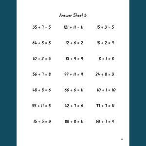Horizontal Division Worksheet Problems, up to 12 X 12: 50 Printable ...