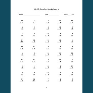 Multiplication Worksheets: 25 Printable Practice Sheets With Answers ...