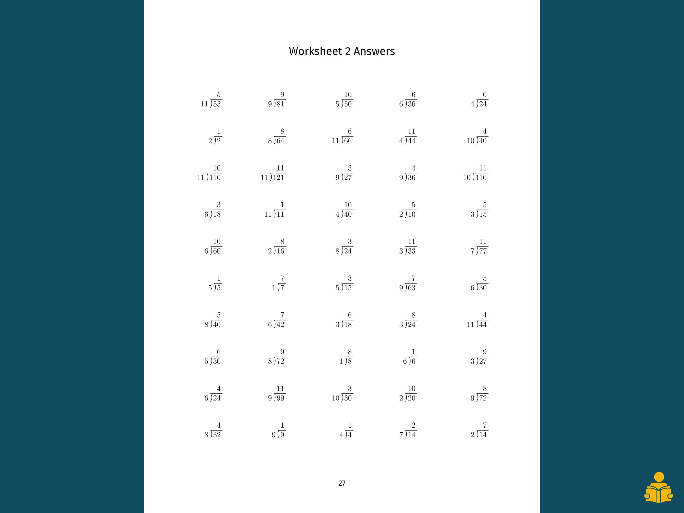 Division Worksheets: 25 Printable Practice Sheets With Answers ...