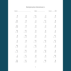 Multiplication Worksheets: 25 Printable Practice Sheets With Answers ...