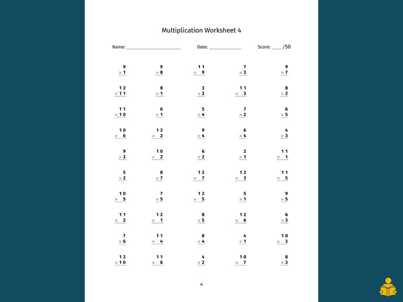 Multiplication Worksheets: 25 Printable Practice Sheets With Answers ...