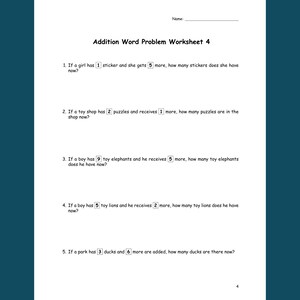 Addition Word Problems: 25 Printable Worksheets With Answers | Addition ...